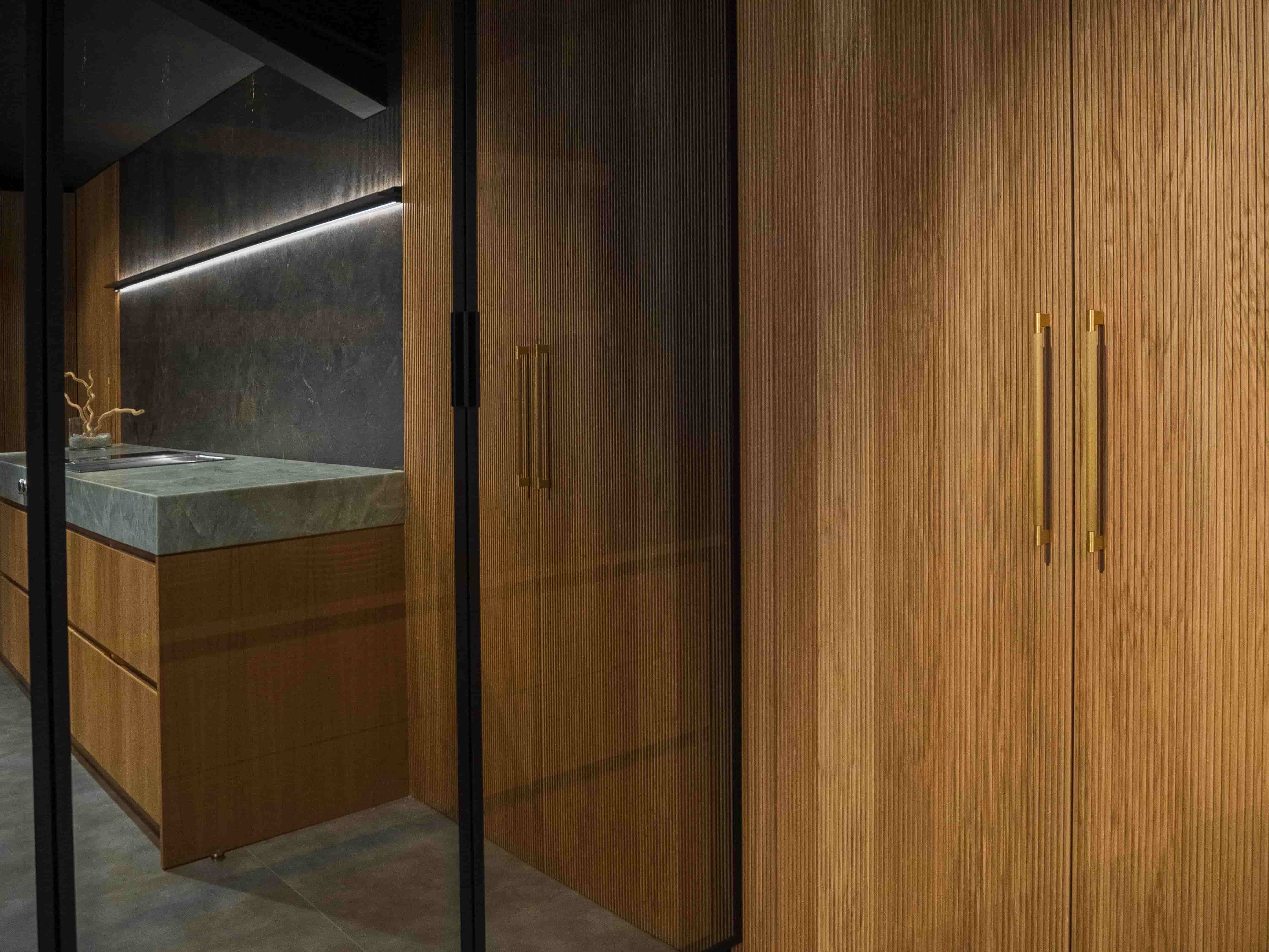 How much does a real wood veneer feature finish cost?